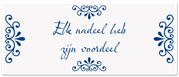 Elk nadeel heb zijn voordeel… | Onze Zeilreis